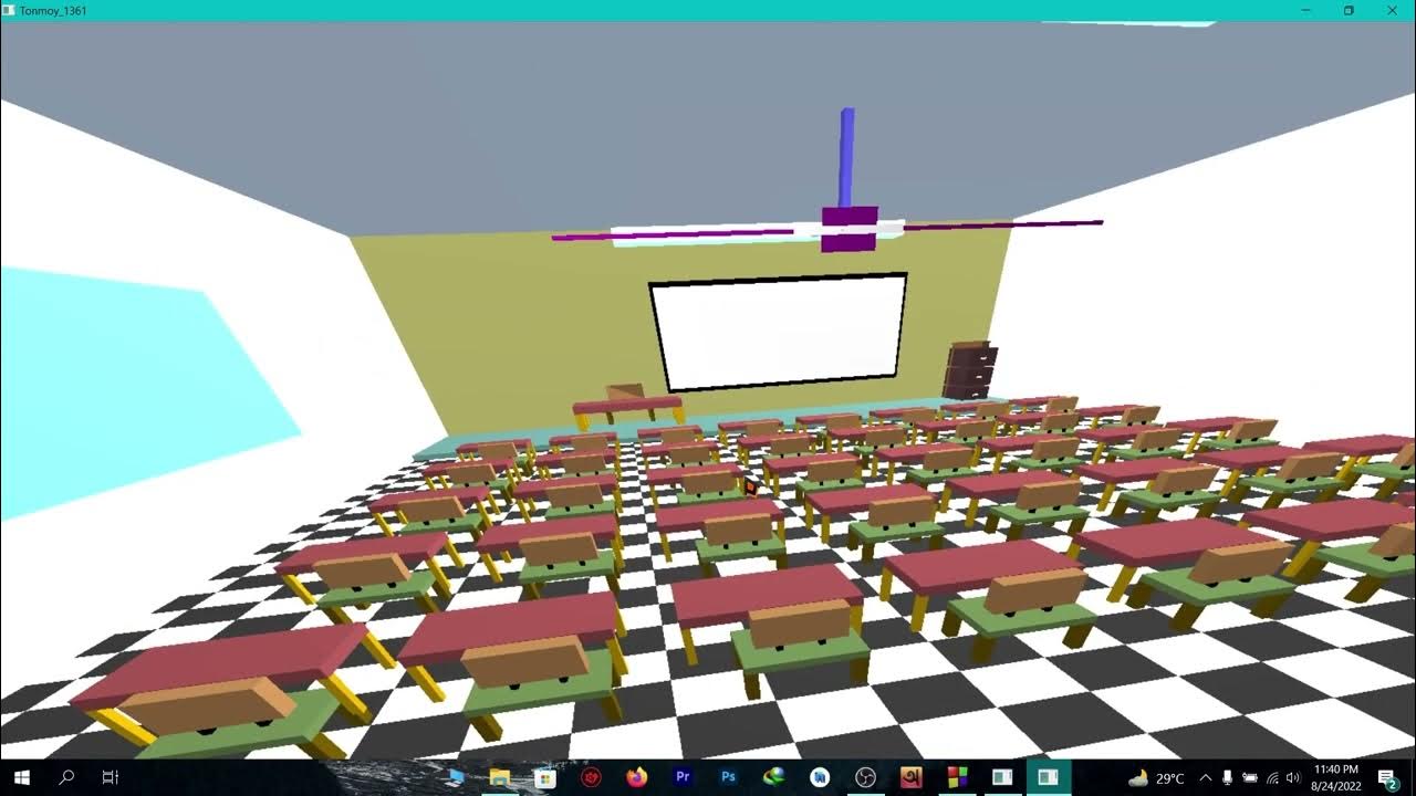 3d classroom c++ opengl glut project with source code by Tonmoy Sutradhar | the cracker - YouTube