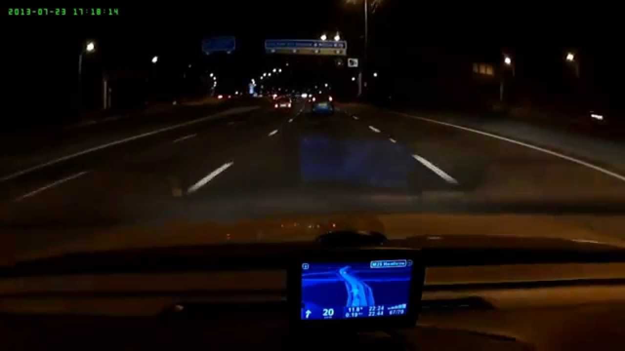 M25 at night - YouTube