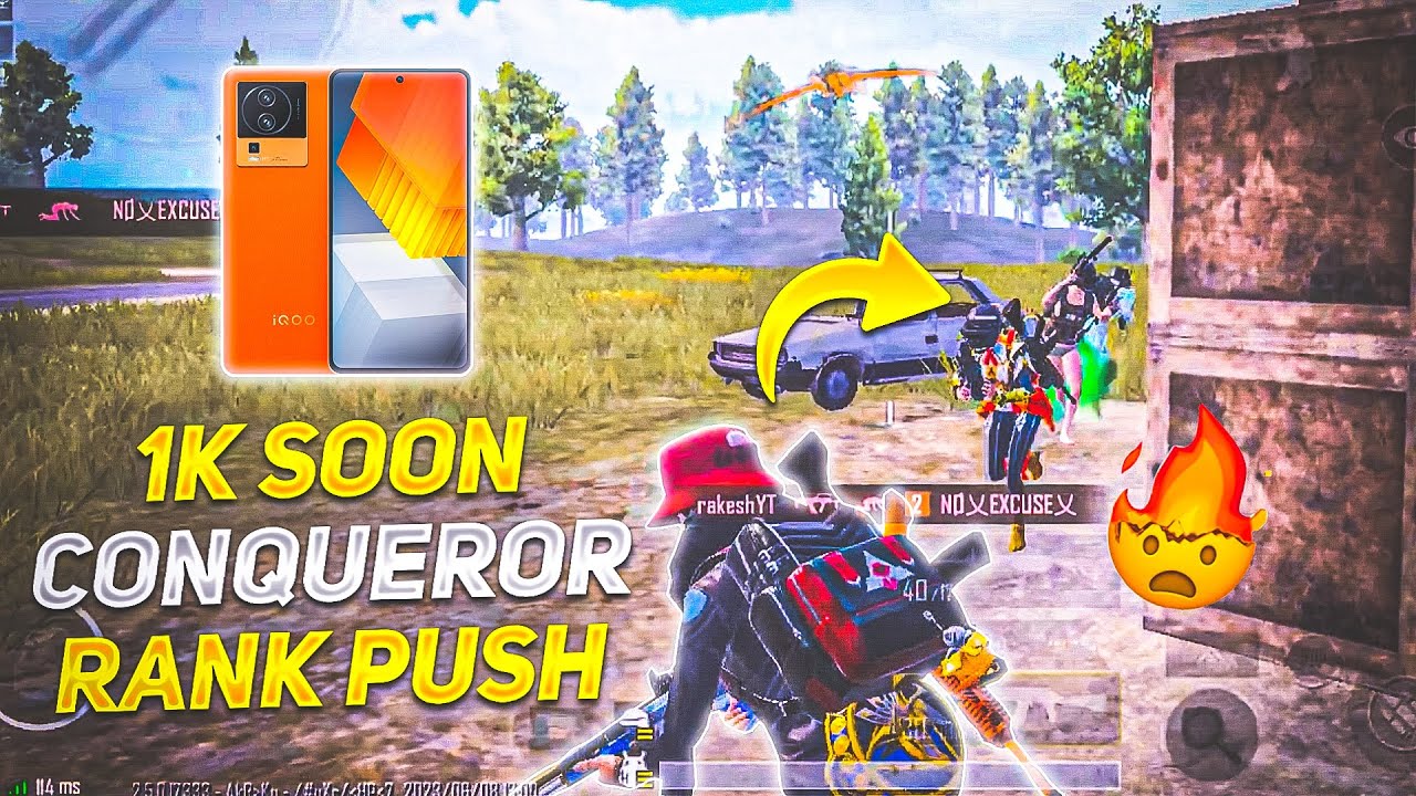 Panic Situation Ft. "Conqueror Players" 🔥 iQOO Neo 7 / BGMI Conqueror Lobby Gameplay / BGMI ...
