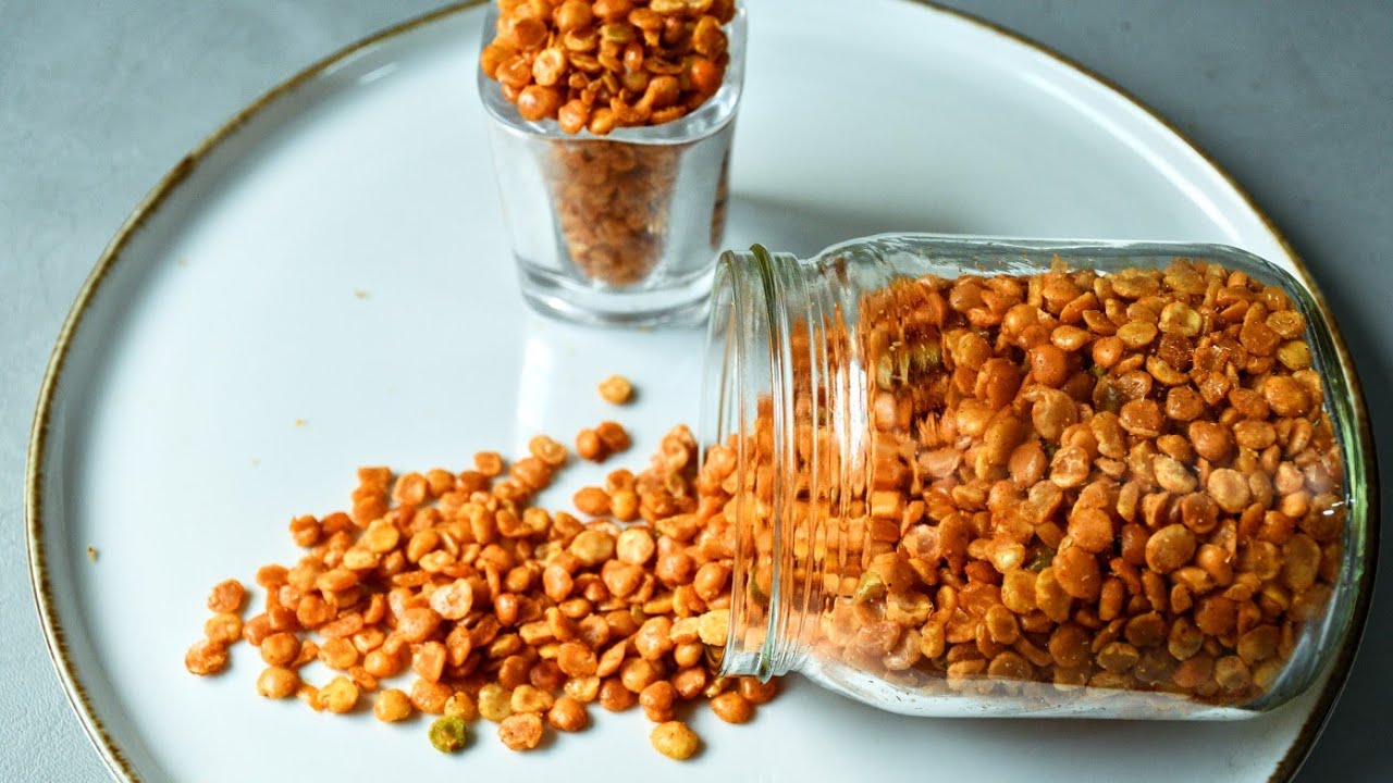 dal bhaja recipe / dalmuth / dried peas fry recipe / মটর ভাজা রেসিপি ...