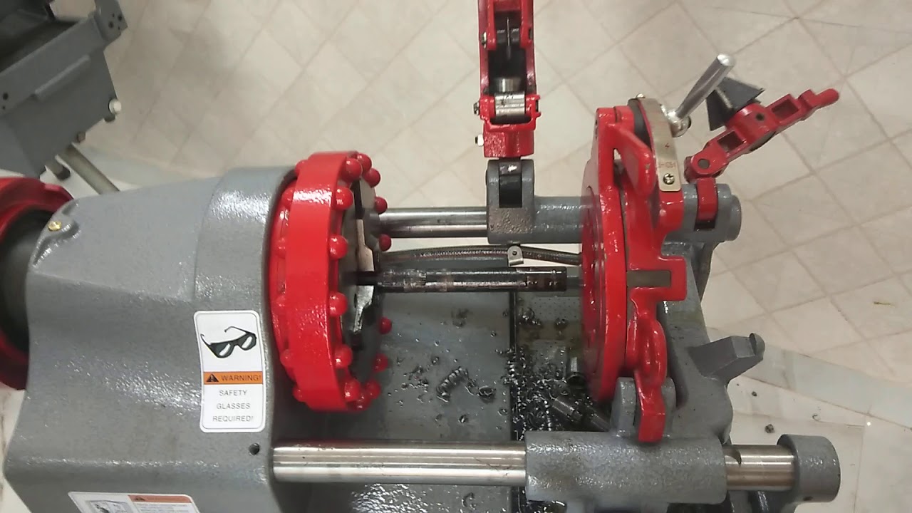 Electrical MS Conduit Pipe Threading Machine - YouTube