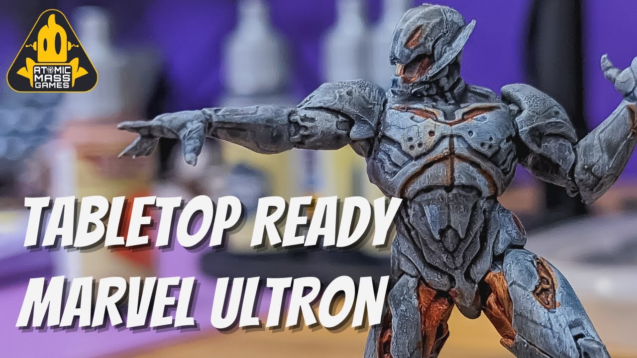 Let's paint Marvel Crisis Protocol Ultron to a tabletop level. - YouTube