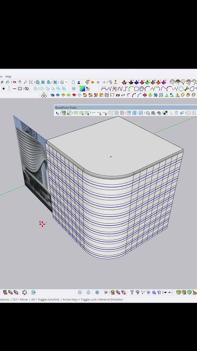 create complex FACADE IN SKETCHUP / sketchup tutorial ADVANCE - YouTube