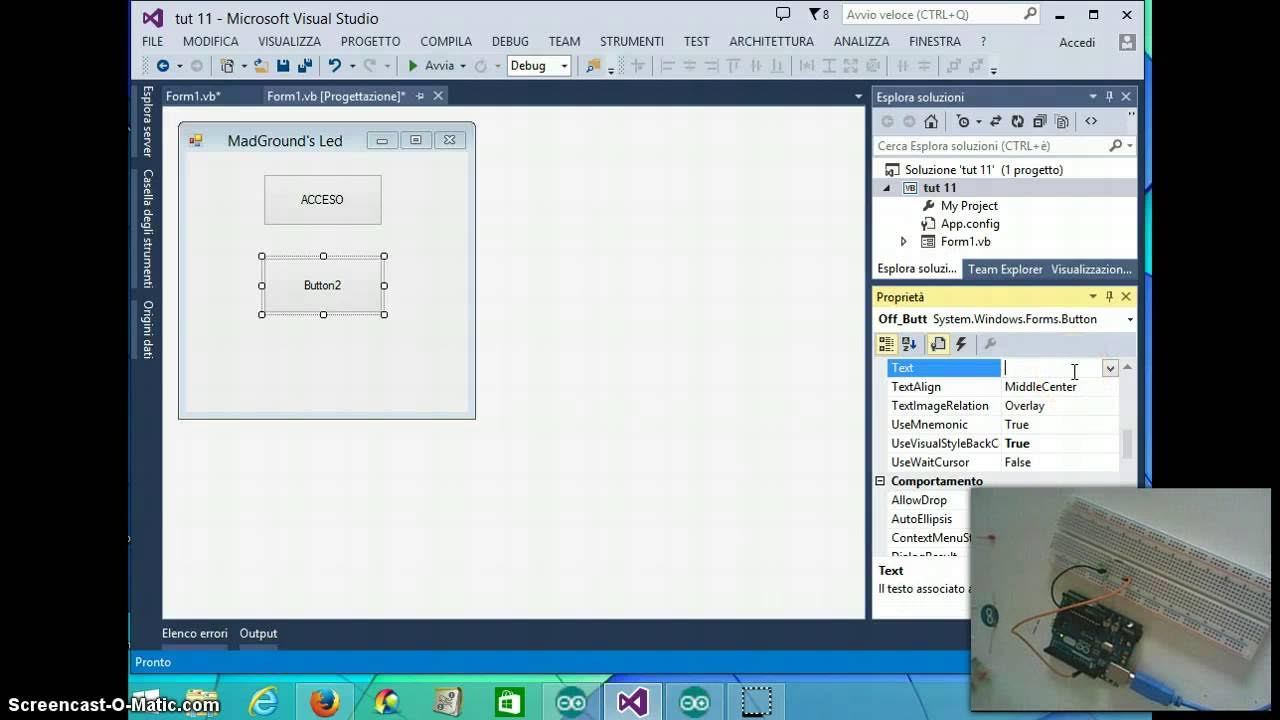 Tutorial 11 - Arduino, programmare e comandare in VB - YouTube