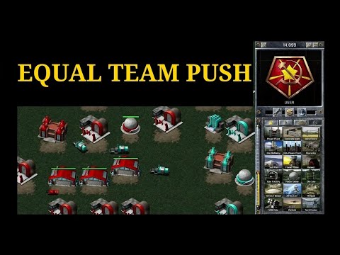 3 on 3 PRO multiplayer Command and Conquer EQUAL TEAM PUSH - YouTube