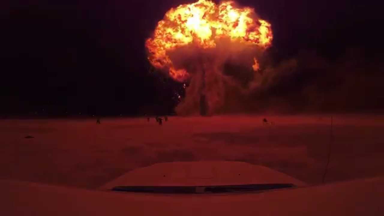 Burning Man 2014 BIg E's Nuclear Dream Burn slow m - YouTube