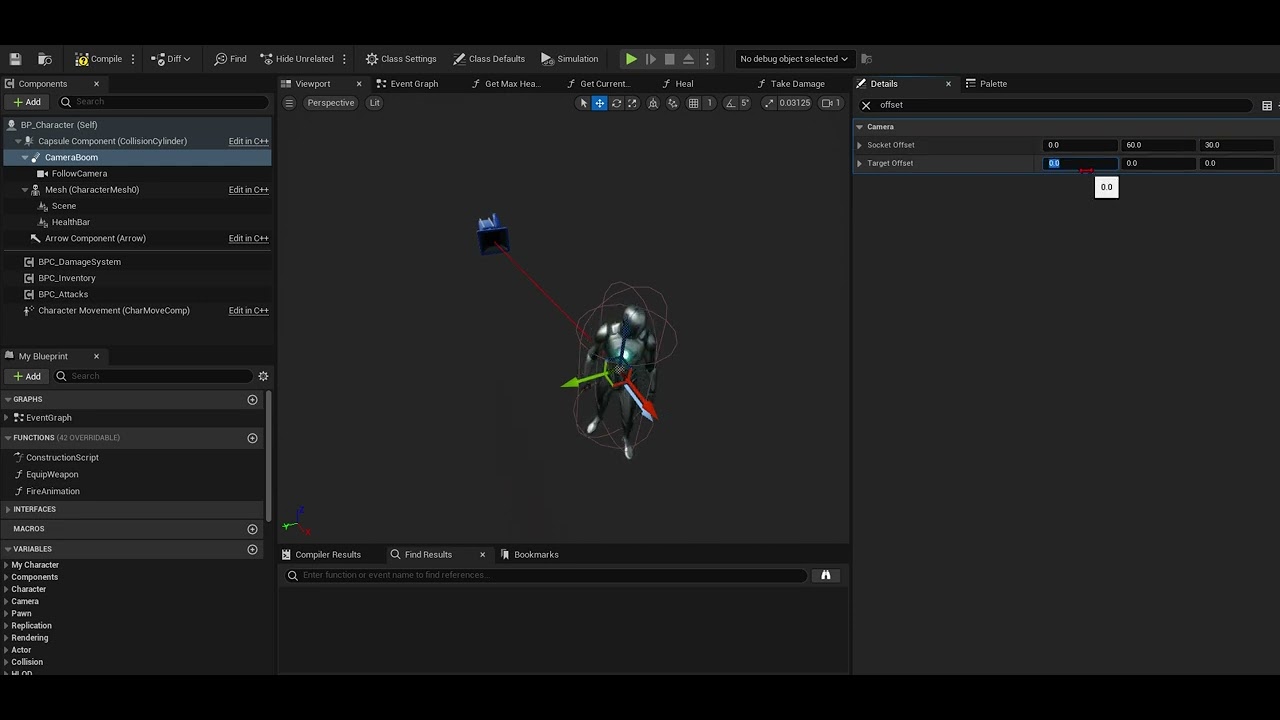 Unreal Engine Camera 005 CameraBoom Target Offset VS Target Offset ...