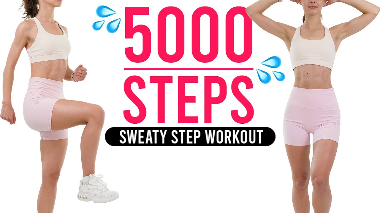 SWEATY Walk at Home: 5000 Steps in 30 Minutes - step workout to burn ...