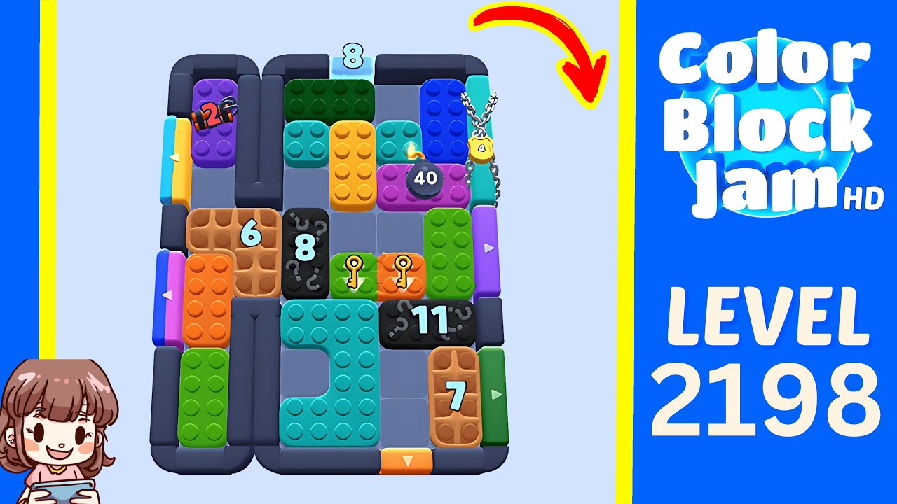 Color Block Jam Level 1296 (2198) Solution Walkthrough - YouTube