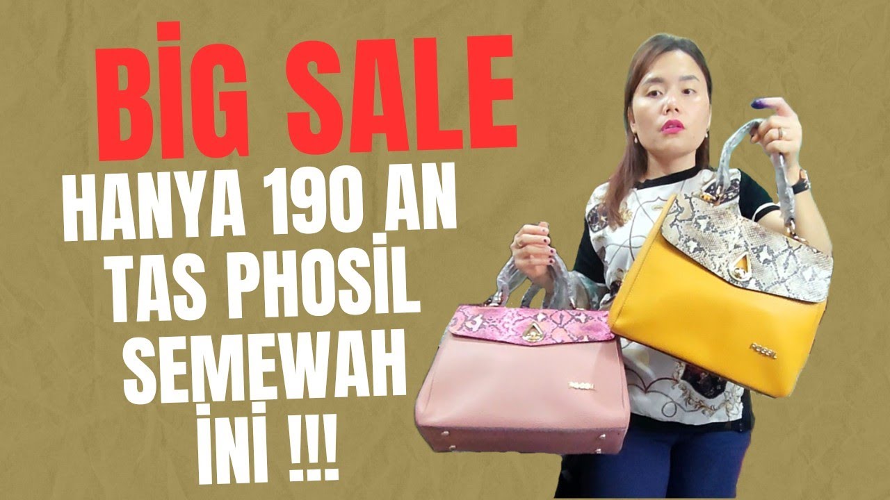Hanya 190an tas phosil semewah ini di grosir tas medan - YouTube