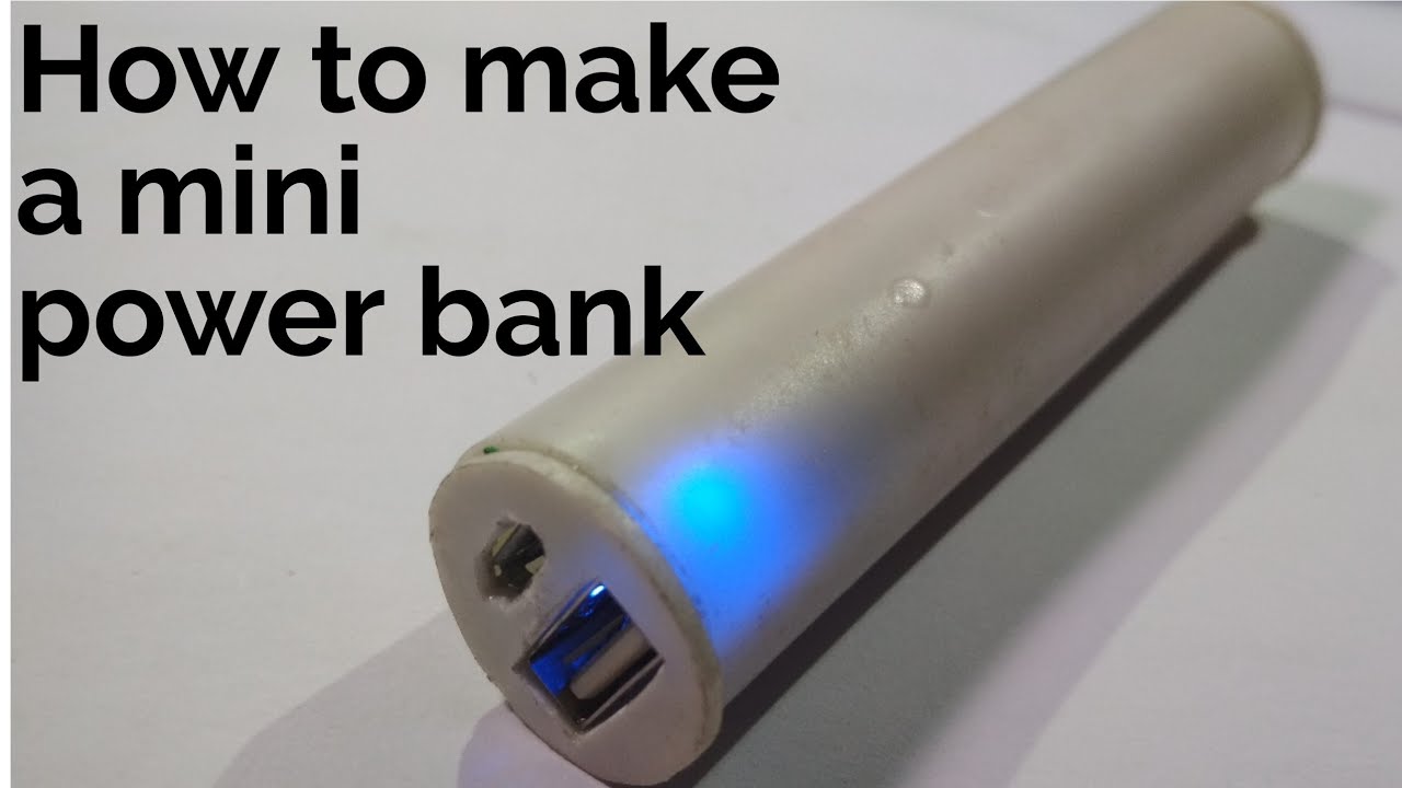 how to make power bank at home. mini power bank - YouTube