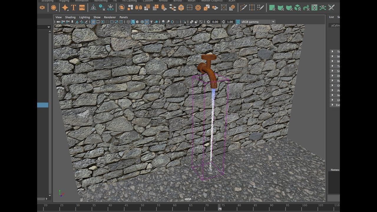 autodesk maya 2018 How to create a working Water - YouTube