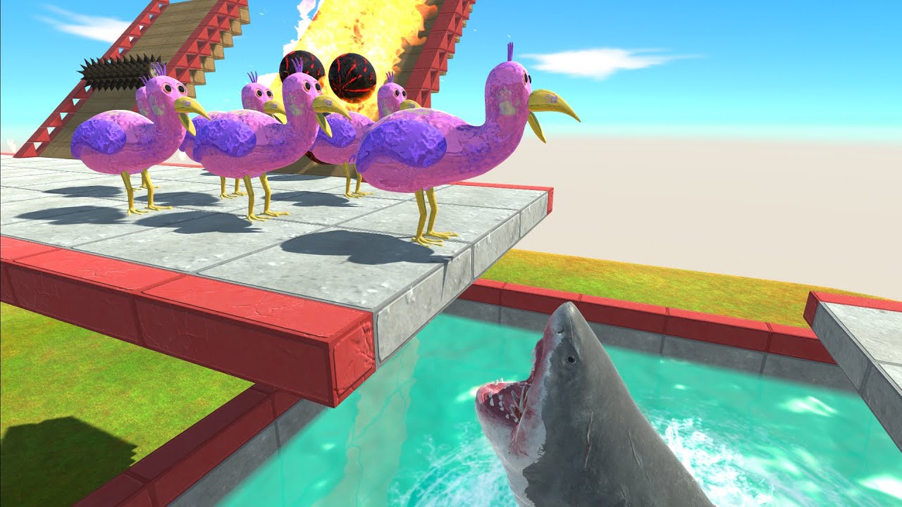 Jump Over The Shark Tank To Escape - ARBS - YouTube