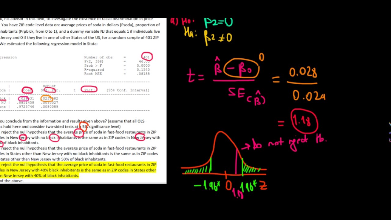 ECONOMETRICS | Are The Effects Significant | Testing with STATA - YouTube