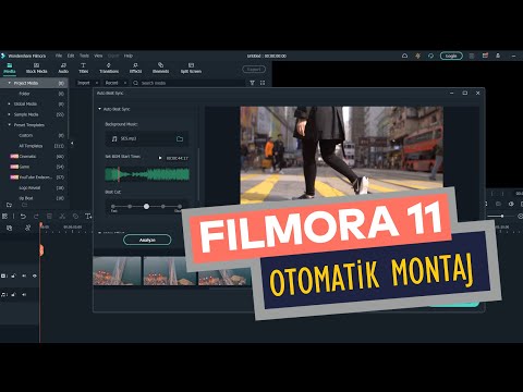 Wondershare filmora 11 Otomatik montaj -  Filmora 11 auto beat sync #filmora11