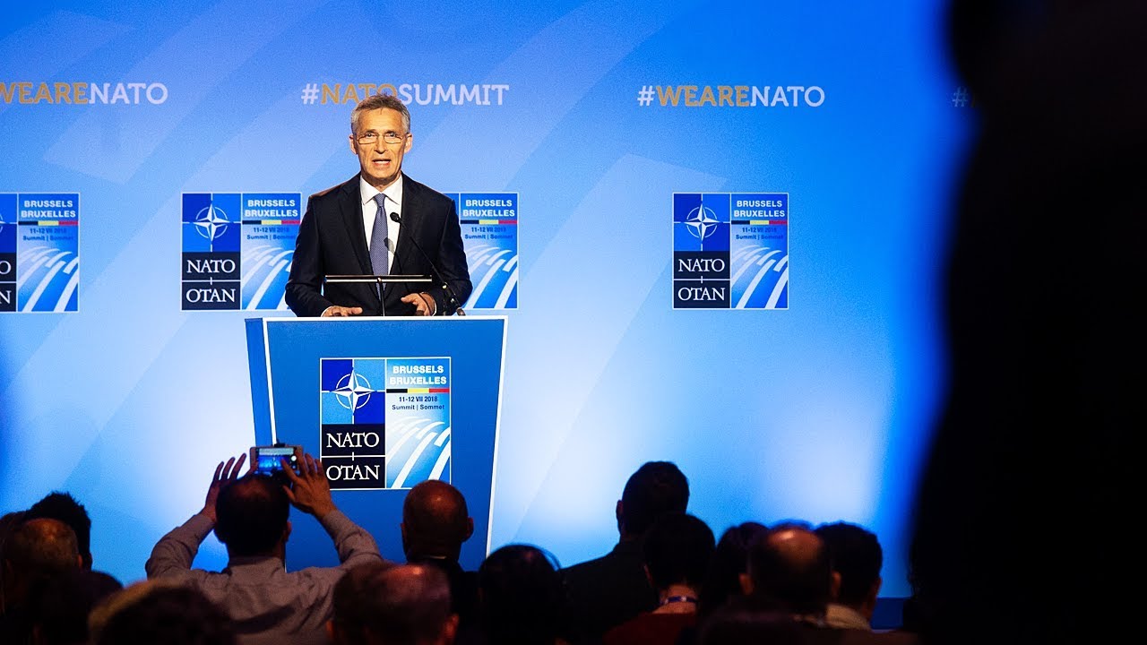 NATO Secretary General press conference ahead of NATO Summit Brussels ...