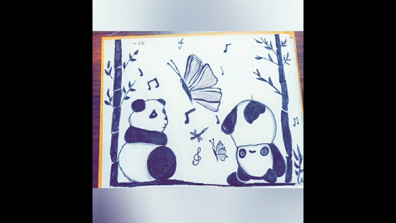 Basic Painting Of Cute Panda | Easy Drawing | Prolific Rajrani - YouTube