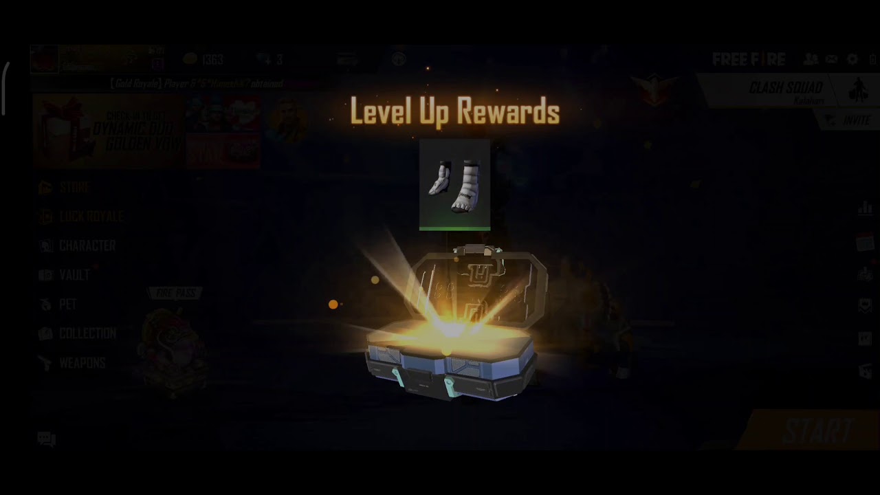 55 level up reward - YouTube