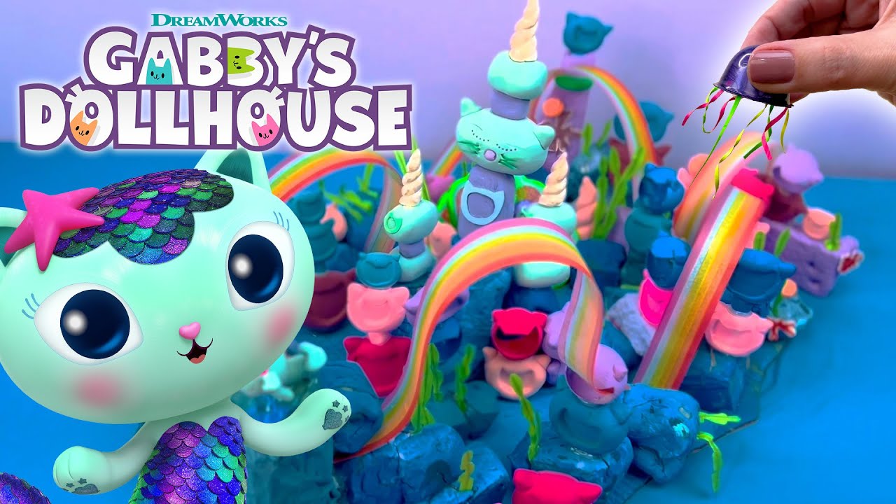 Recreating This Underwater MERMAID PARADISE From GABBY'S DOLLHOUSE ...