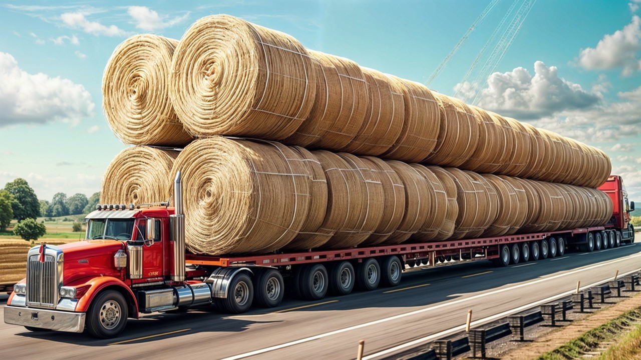 11 Biggest Bale Handling Machines That You Must See To Believe - YouTube