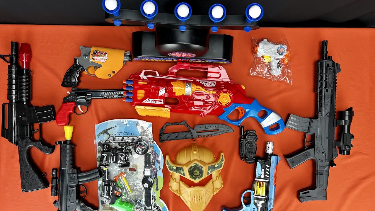 We Hit Airplane Targets In The Air With Nerf Rifles - Bead Guns - Toy ...