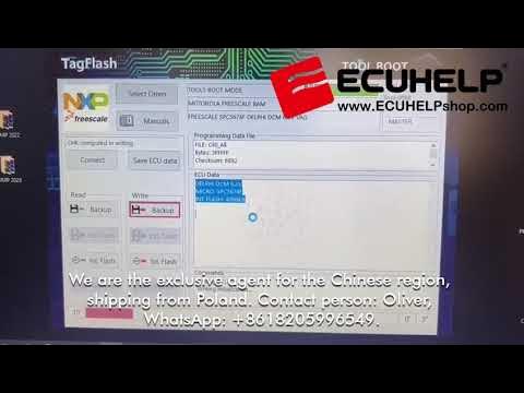 TagFlash Read/Write dcm6.2v vag boot mod for cloning (part 2) - YouTube