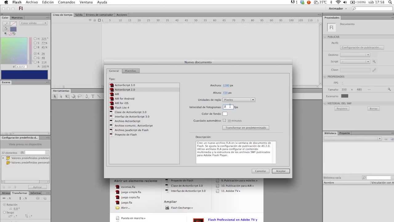 Tutorial Adobe Flash - [1] HERRAMIENTAS BÁSICAS - YouTube
