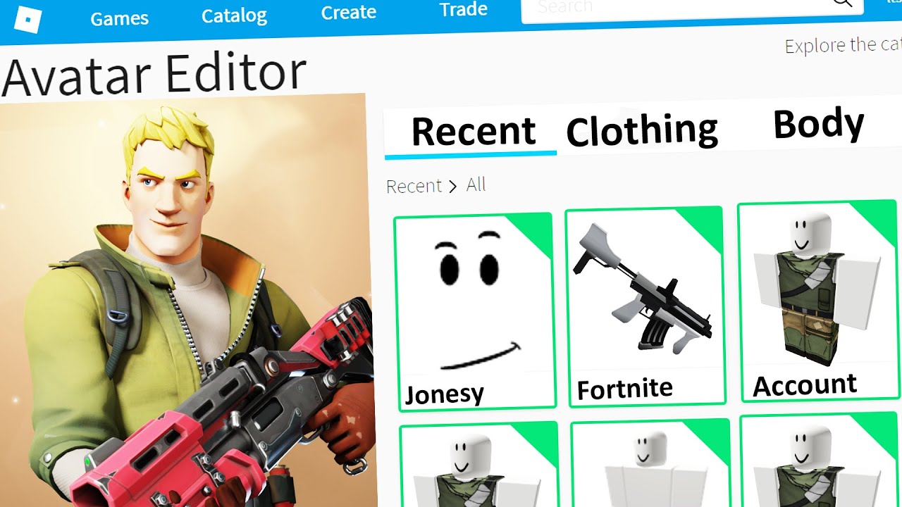 MAKING FORTNITE JONESY a ROBLOX ACCOUNT - YouTube