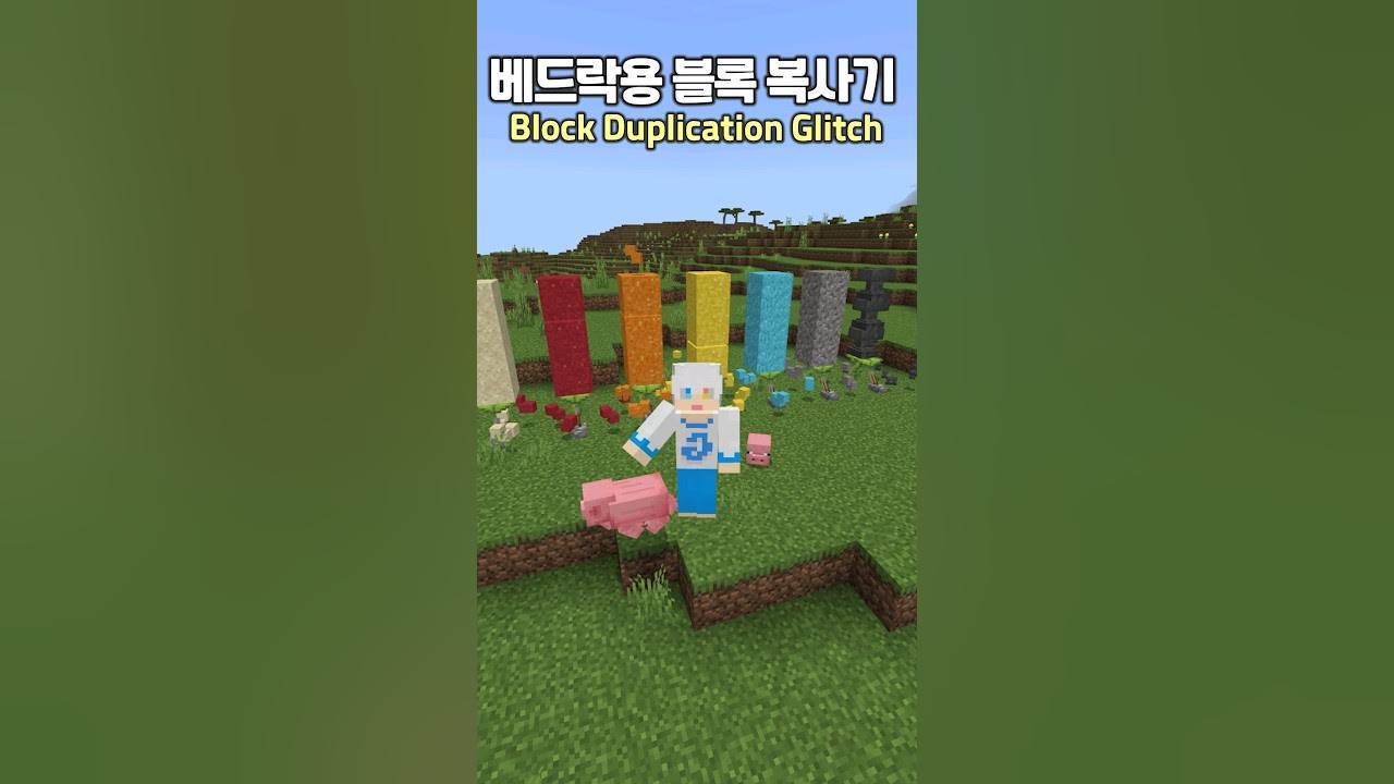 How to Duplicate Blocks in Minecraft 😲 #Minecraft #minecraftbuild #마인 ...
