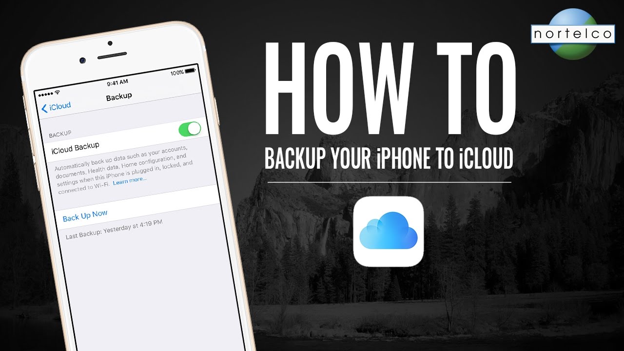 How To Backup Your iPhone To iCloud - YouTube