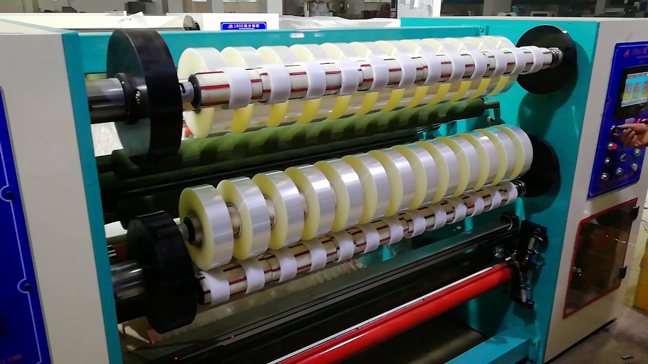 1300mm Adhesive gum tape jumbo roll Slitter rewinder for Bopp tape ...