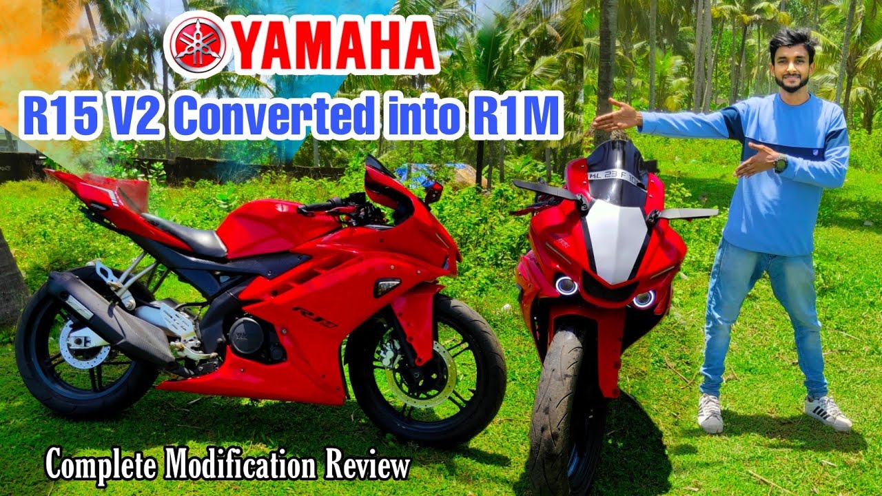 Yamaha R15 V2 Modified to R1M - YouTube