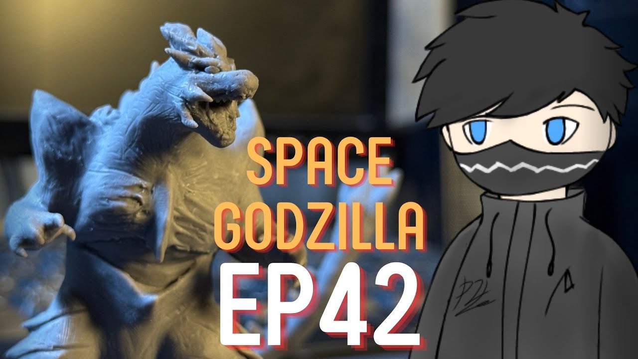 Space Godzilla Sculpture EP42 [Polymer Clay] - YouTube
