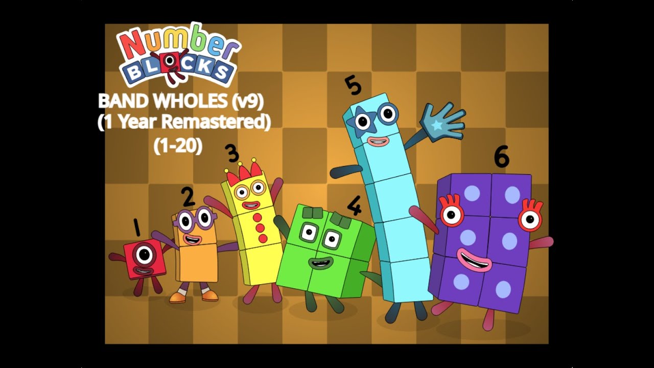 NumberBlocks Band Wholes (v9) (1 Year Remastered) (Part1) (1-20) - YouTube