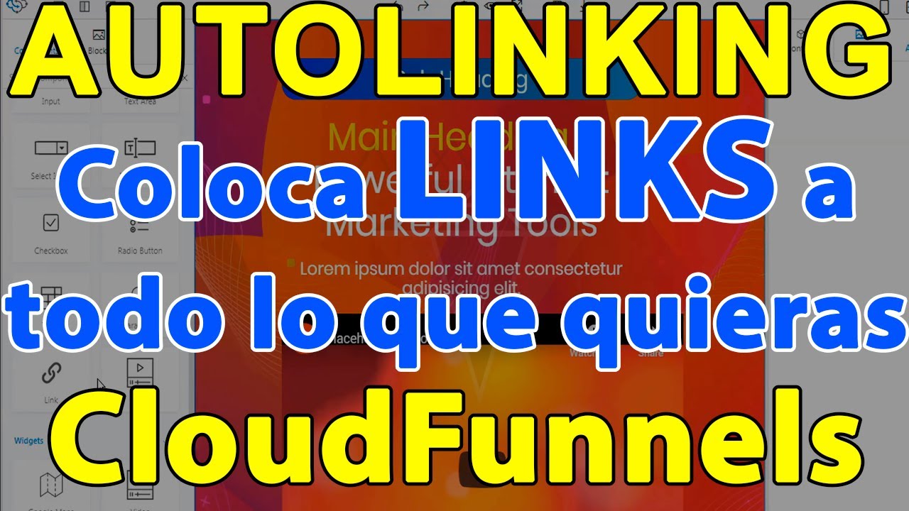 Autolinking Colocar Vínculos Colocar Links en Cloudfunnels a cualquier elemento - YouTube
