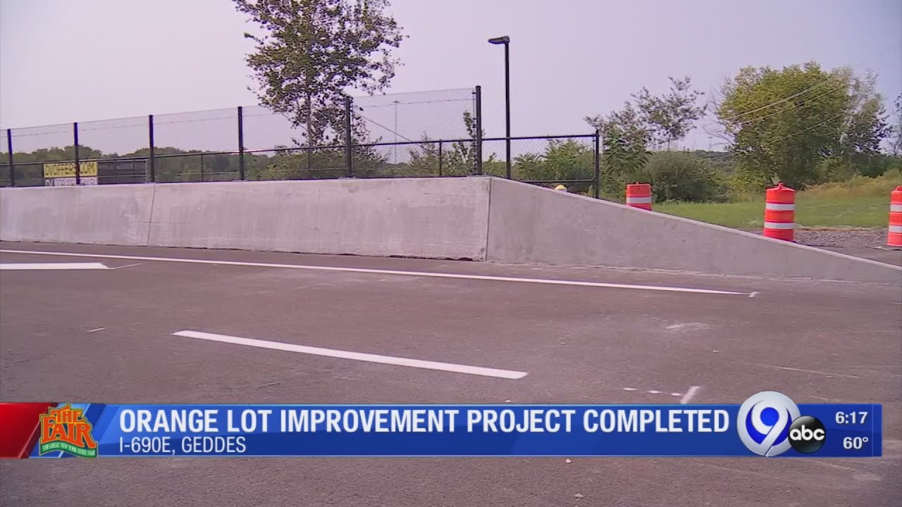 Orange Lot improvement project completed - YouTube