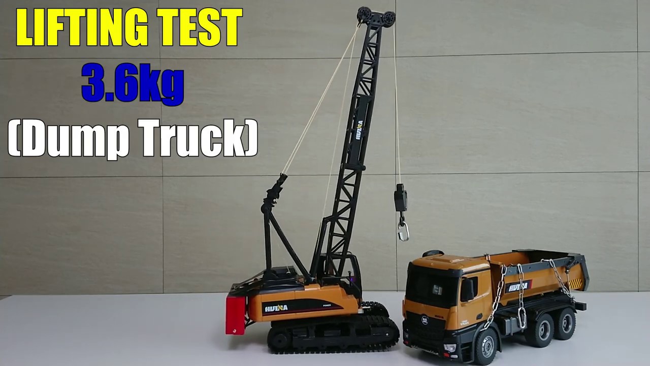 후이나 1572 크레인 인양 테스트 HUINA 1572 RC CRANE Lifting Ability Test - YouTube
