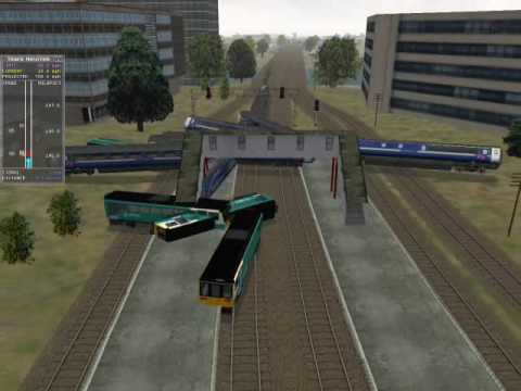MSTS Train Crashes - Video 2 - YouTube