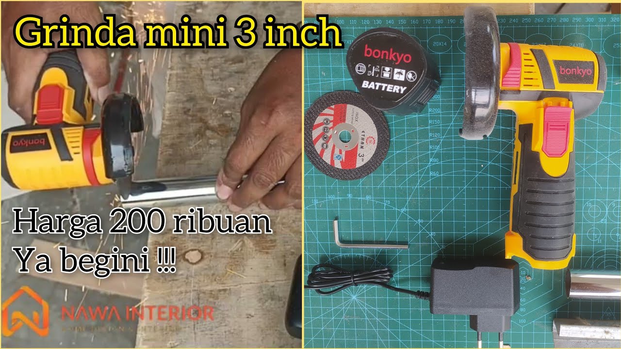 nyobain grinda mini 3 inch 12v bunkyo || kok begini - YouTube