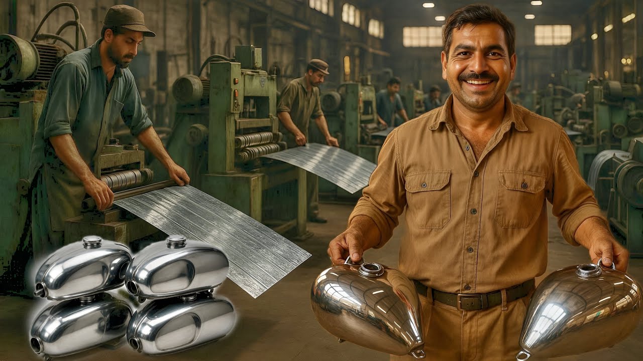 Motorcycle Fuel Tank Manufacturing Process | Smart Industrial Skills ...