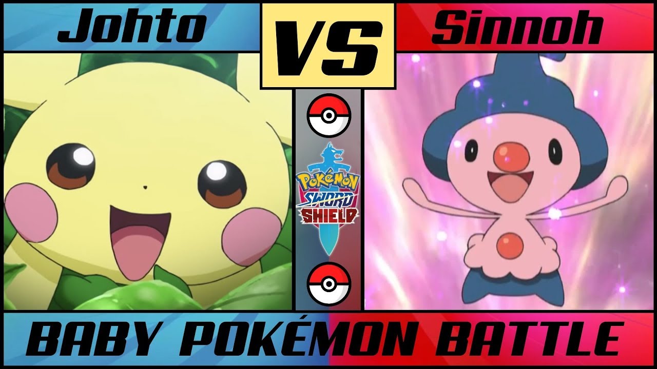 Baby Pokémon Battle: JOHTO vs SINNOH (Pokémon Sword/Shield) - YouTube