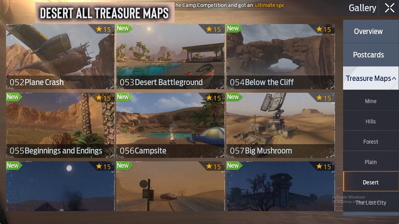 UNDAWN - Golden Desert ALL Treasure Map Locations & Dig Locations - YouTube