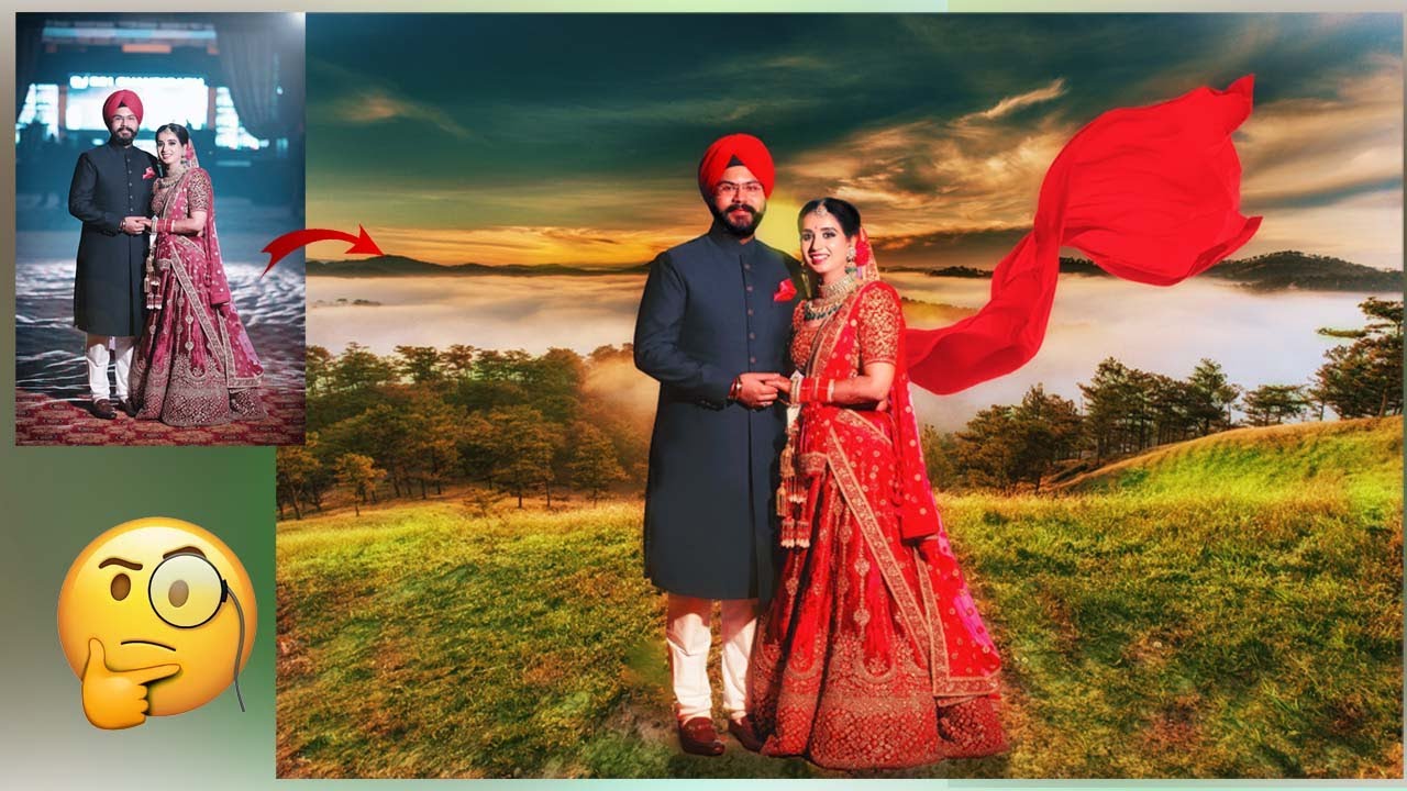 How To Pre Wedding Photo Editing Concept - YouTube