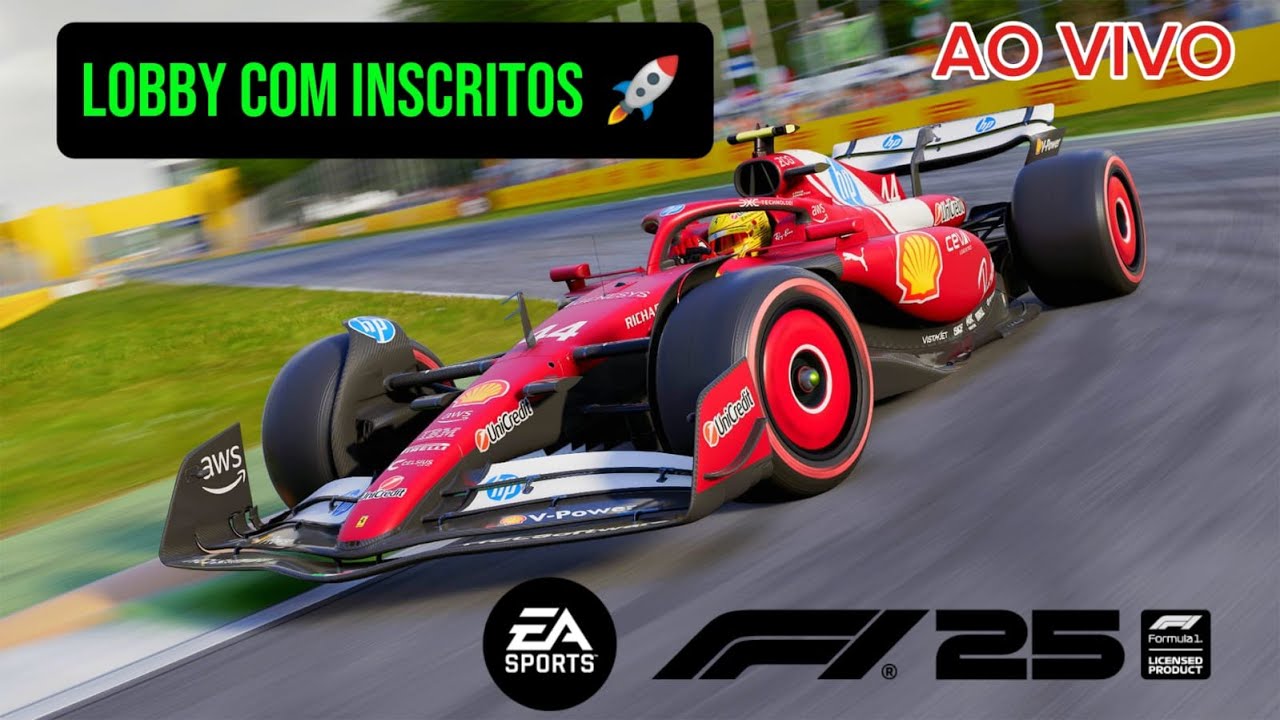 FORMULA 1 2025 - LOBBY COM VOCÊS!! (G29 RMS V2) - YouTube