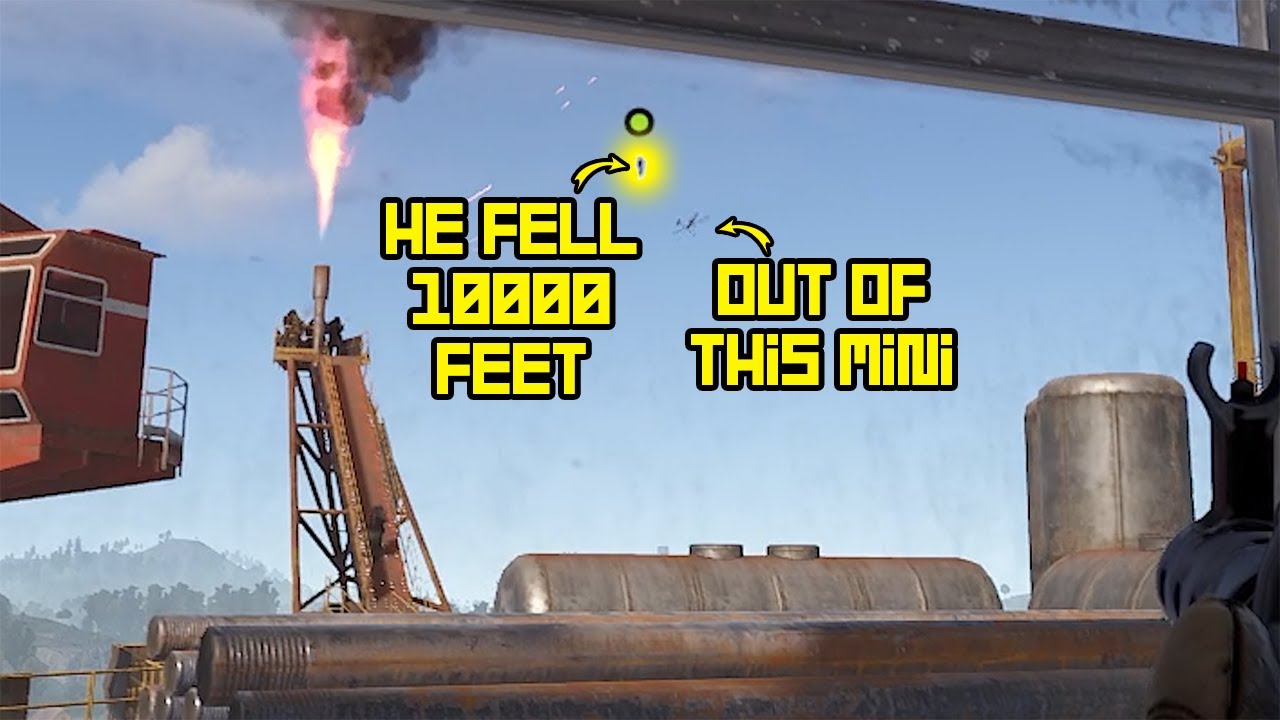 He fell 10000 feet...and SURVIVED | Rust Gameplay - YouTube