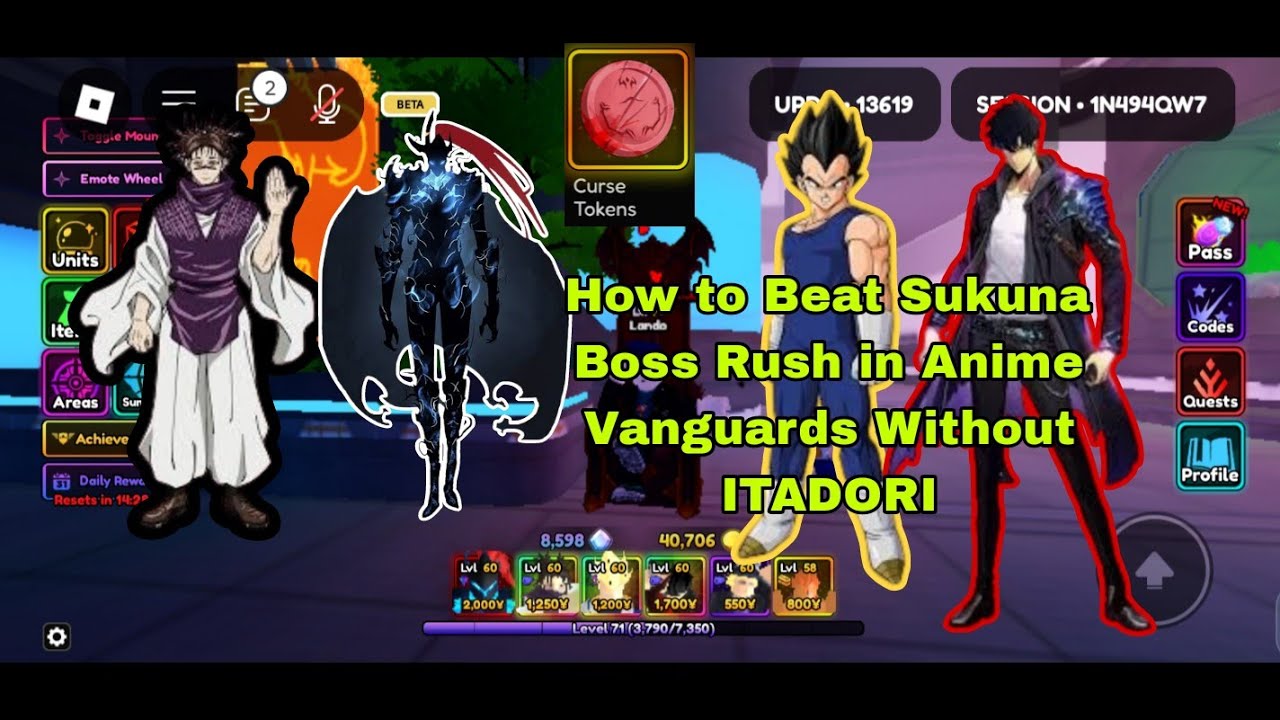 How to Beat Sukuna Boss Rush in Anime Vanguards - YouTube