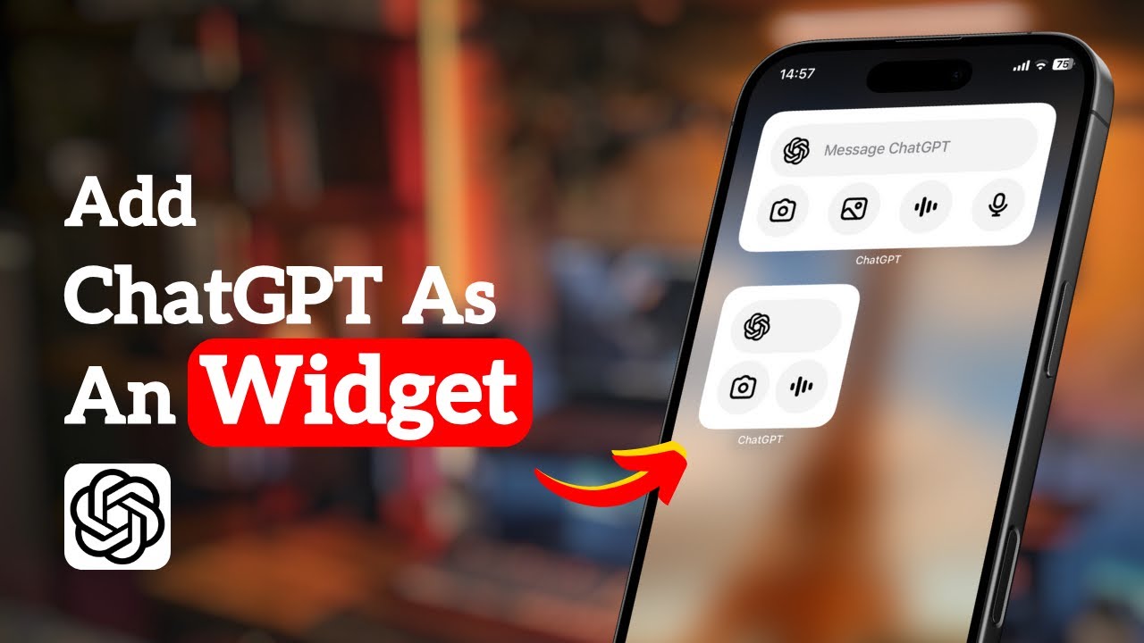 How to Add ChatGPT as an iOS Widget | ChatGPT Tutorial - YouTube