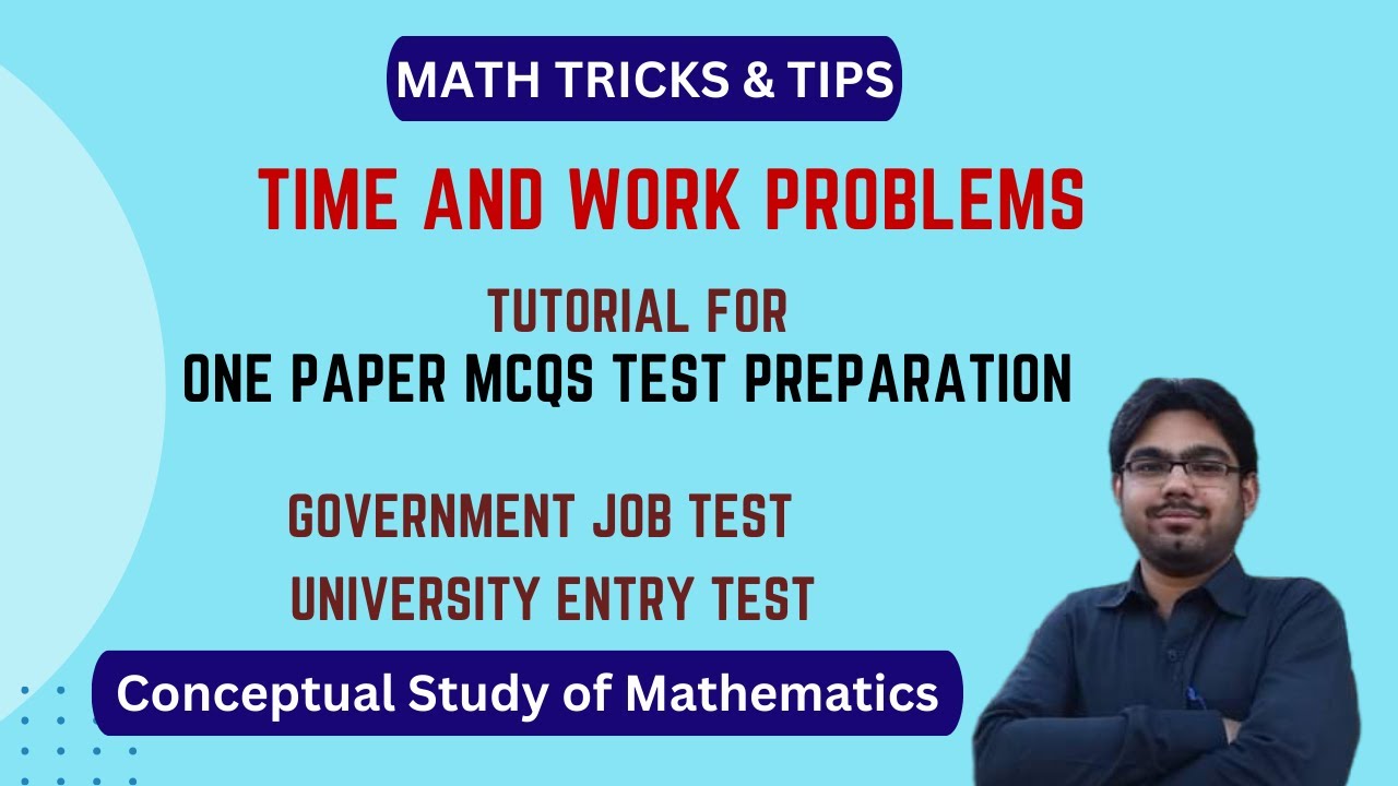 Time and work problem one paper MCQs test STHP iba sukkur 2023 ...