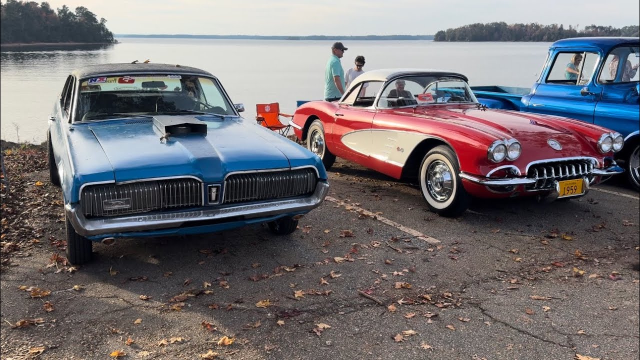 1967 Mercury Cougar Cruisin' to Big Water Marina Car Show - YouTube
