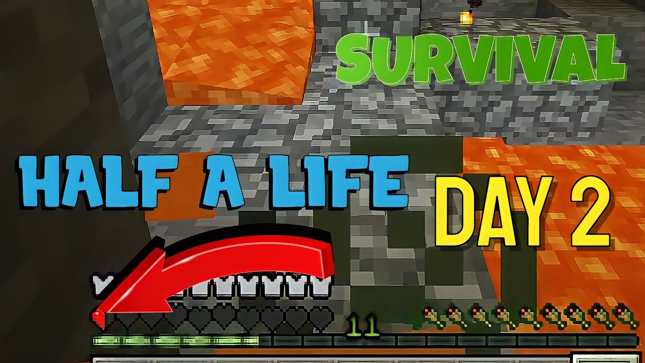 Lost Underground And Escaped With half A Heart / Minecraft Survival ...